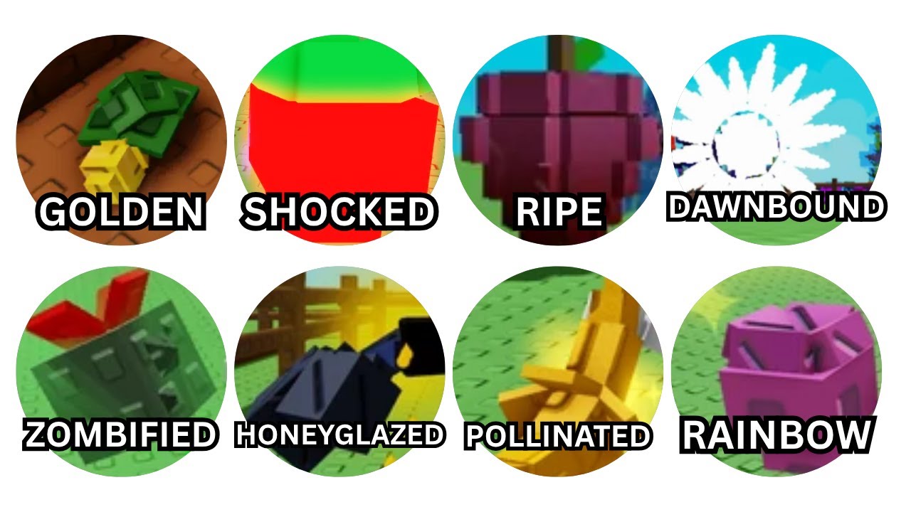 Every Grow a Garden MUTATION Explained - ROBLOX - YouTube