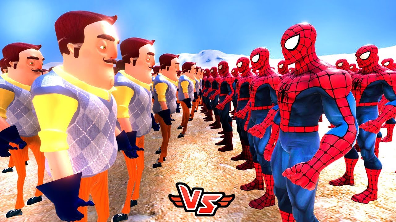 HELLO NEIGHBOR WILSON VS SPIDERMAN - UEBS - YouTube