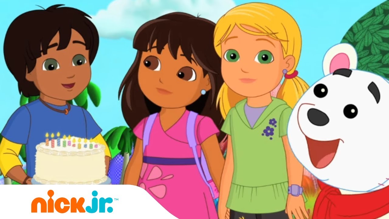Dora & Friends | Het verjaardagsfeest van Dora's sokaapje! | Nick Jr ...