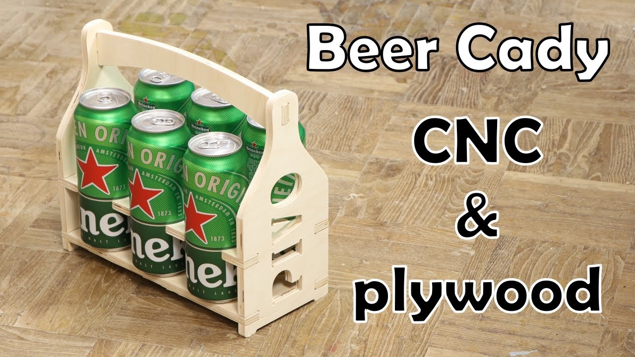 Beer Caddy DIY on CNC | Birch Plywood - YouTube