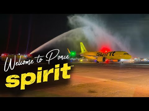 (4k) Welcome to Ponce Spirit Airlines operating flights from Orlando ...