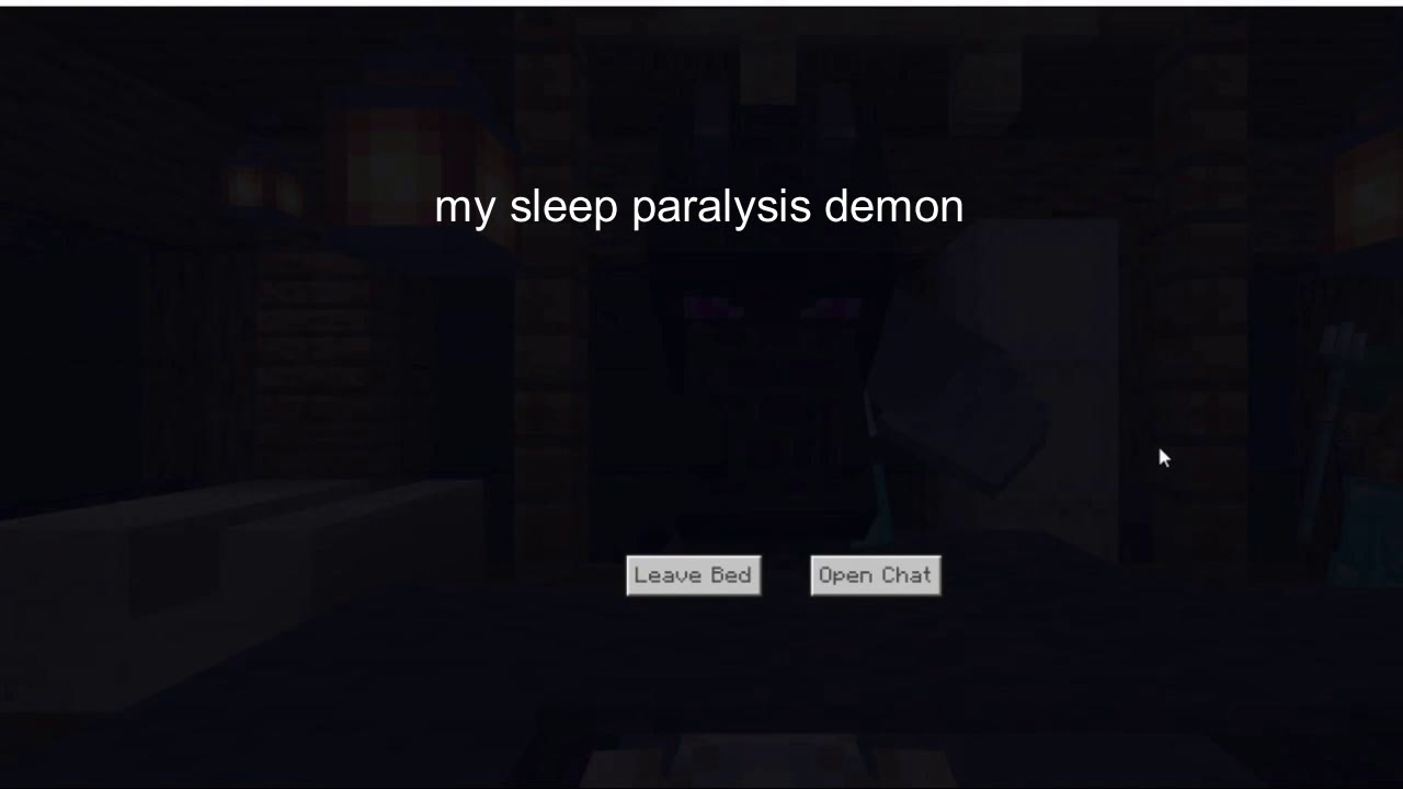 my sleep paralysis demon but in minecraft - YouTube