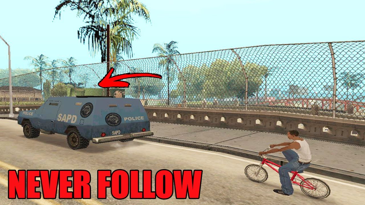 Never Follow The FBI Van in GTA SAN ANDREAS (random event) - YouTube