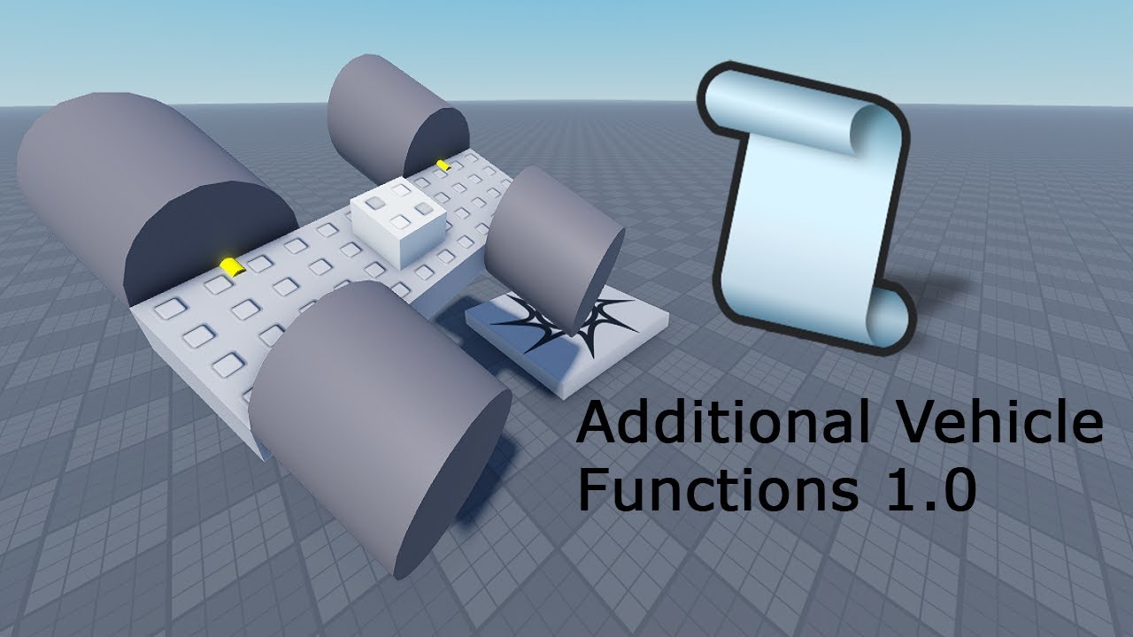 Cómo utilizar Additional Vehicle Functions 1.0 en Roblox Studio - YouTube