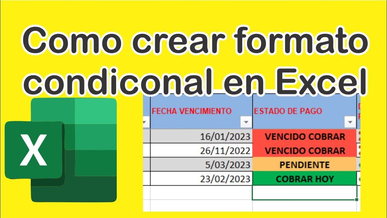 Como crear formato condicionales en Excel - YouTube