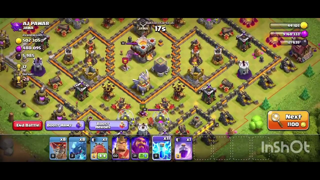 CLASH OF CLANS || ATTACK ON TOWN HALL 11 || - YouTube