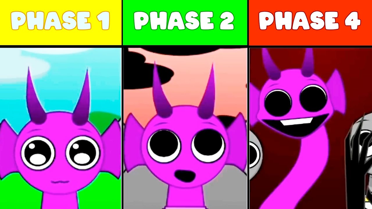 Phase 1 VS Phase 2 VS Phase 3 VS Phase 4 From Incredibox Sprunki BABIES ...