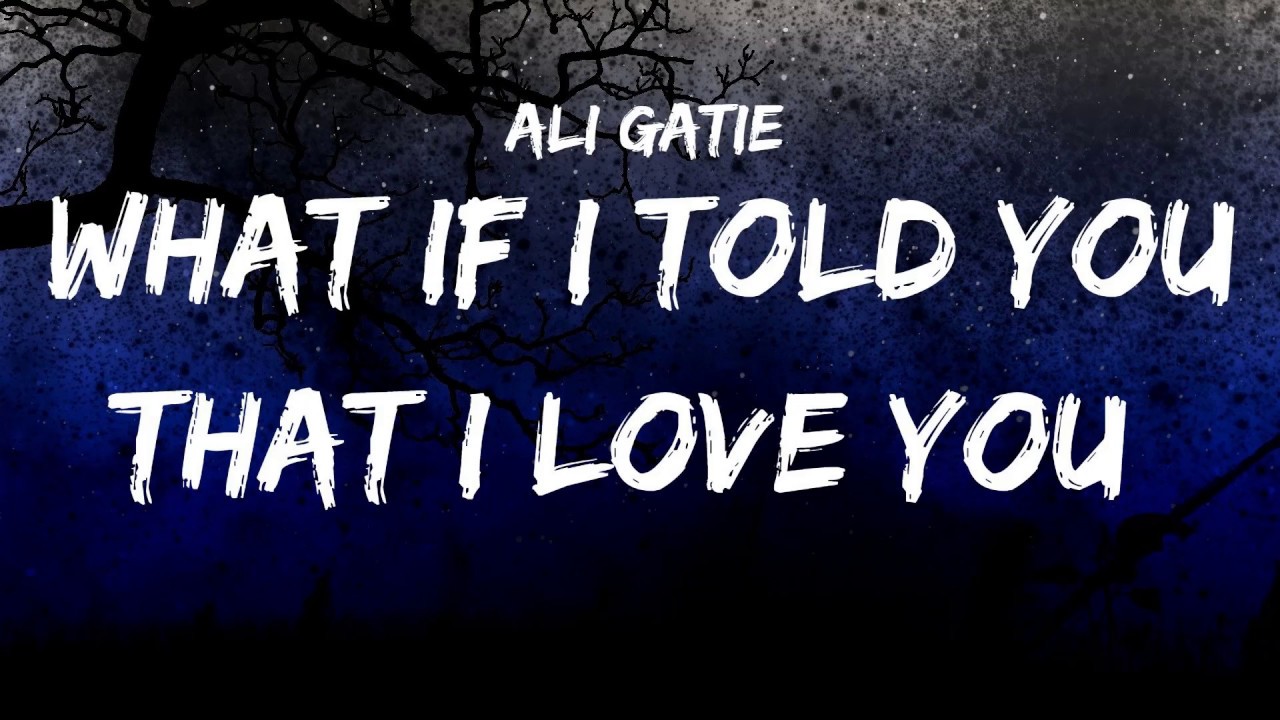 Ali Gatie - What If I Told You That I Love You (Lyrics) - YouTube
