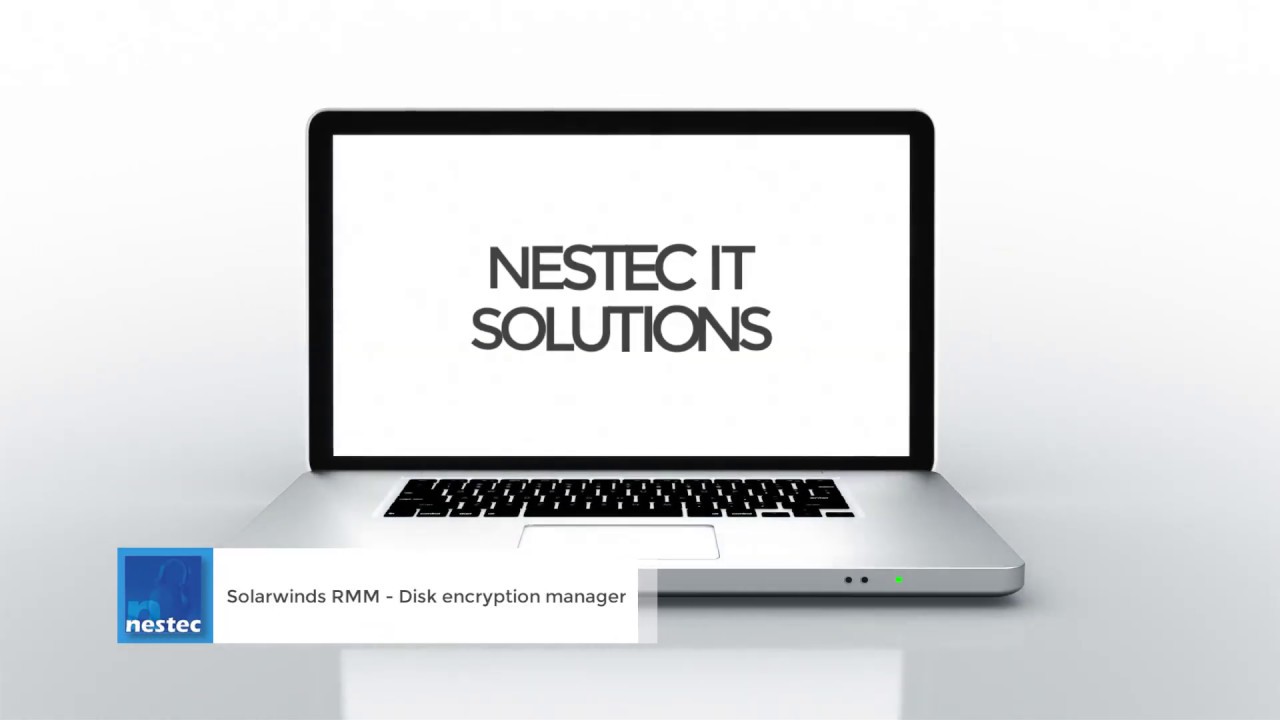 Solarwinds Disk Encryption Manager - YouTube