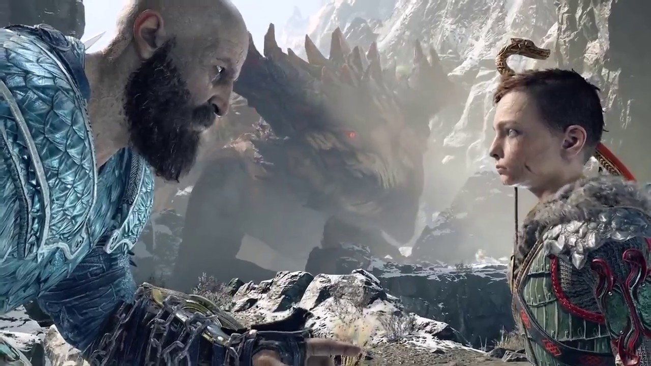 God of War 4 NG+ DRAGON Boss vs Blades of Chaos & ARMOR OF ARES ...
