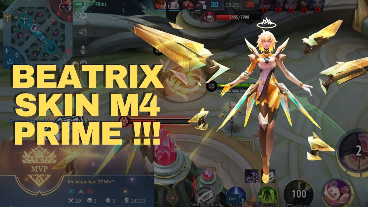 SKIN BEATRIX M4 PRIME MEMANG JOSS !!! RASA ADA DAMAGE TAMBAHAN ...