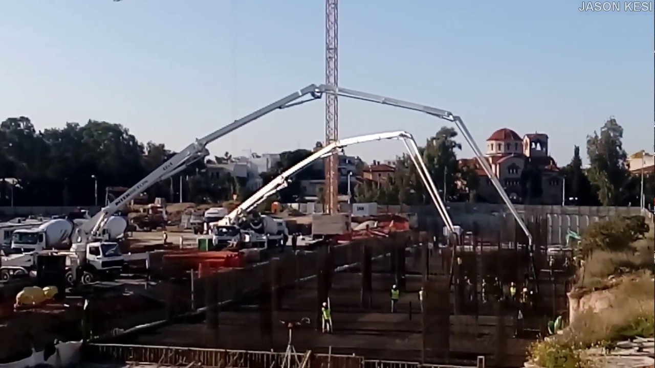 Εργα για το γηπεδο της ΑΕΚ 29/03/2018 - YouTube