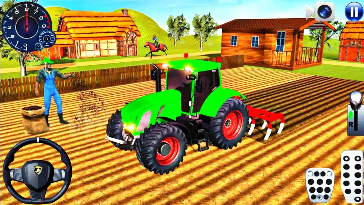 Us Tractor Driving Simulator 🚜💥 Gameplay 124 || Tractor Games || Flash ...
