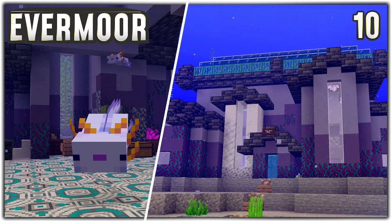 The Underwater Blueberry Manor | Evermoor SMP #10 - YouTube