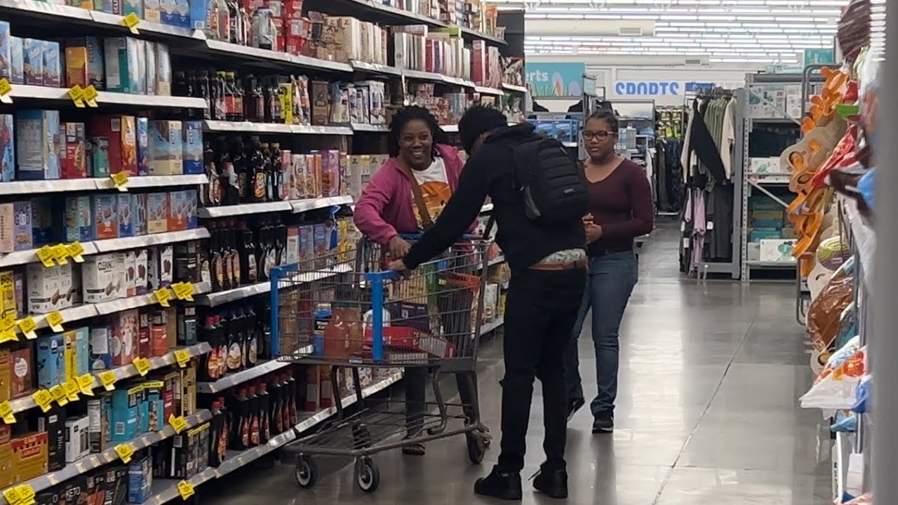 Aggressively Shoving People’s Carts In The Hood Prank! (Gone Wrong ...
