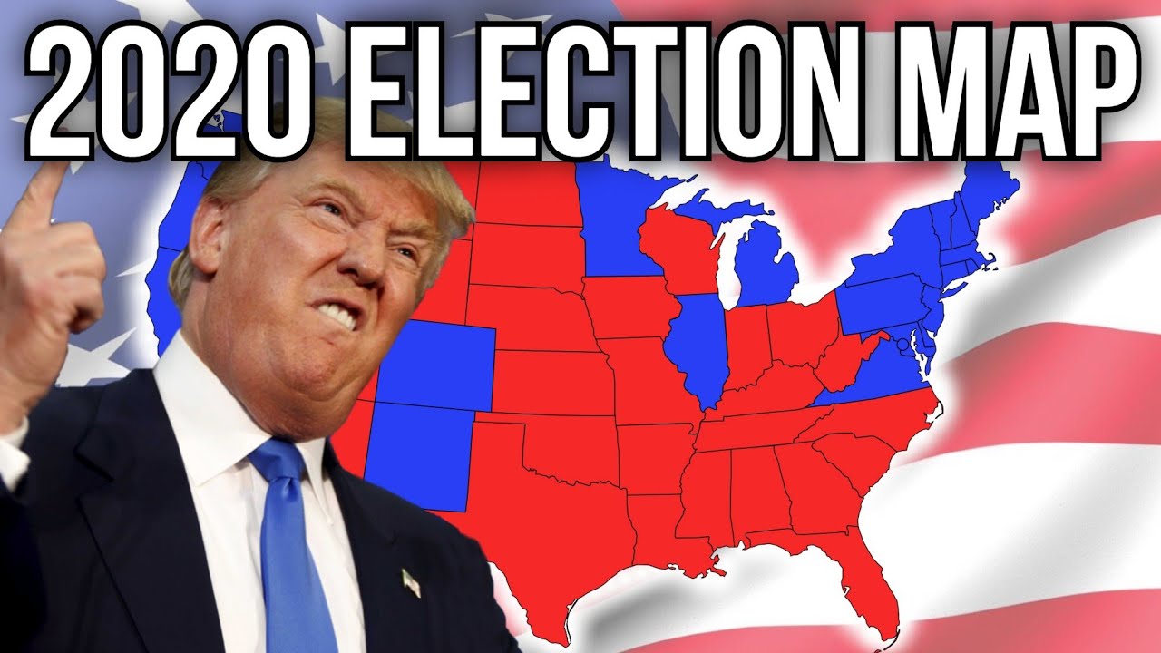 2020 Election Map Projection | Trump Leads On Election Night - YouTube
