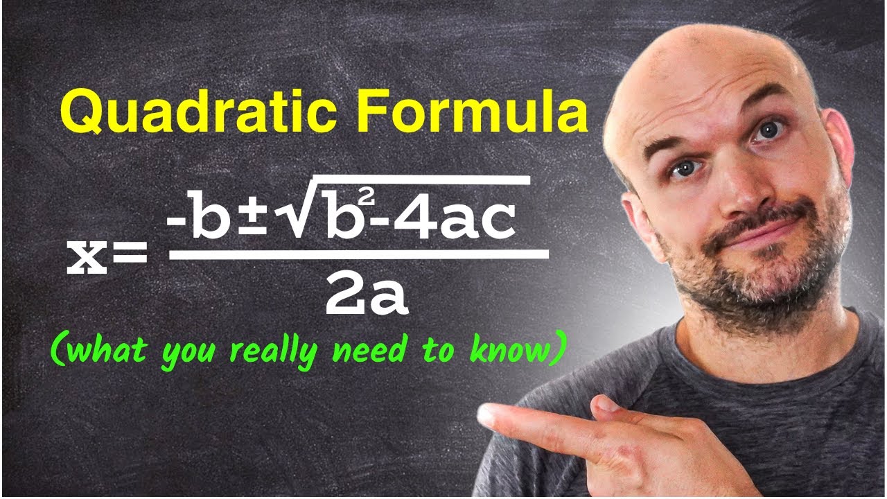 3 Rules of the Quadratic Formula You Can't Forget - YouTube