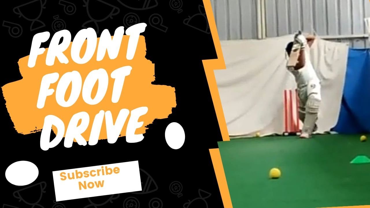 Front foot drive corrections - YouTube