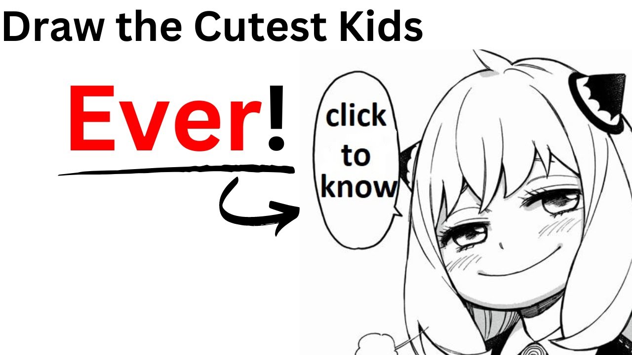 How to Draw Cute Kid Characters | Step by Step - YouTube