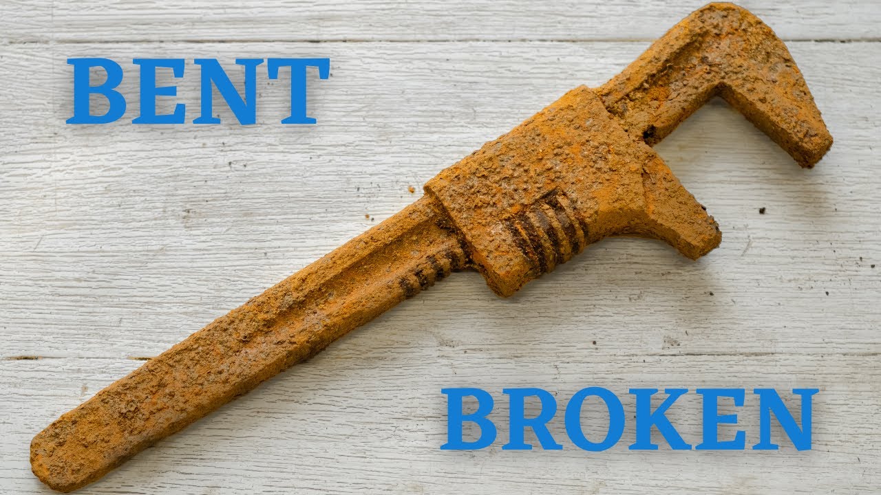 Bent & Broken Rusty Wrench Restoration - YouTube
