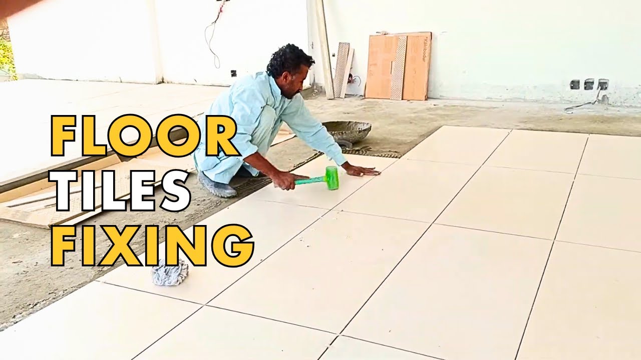 Best Floor Tiles Laying Process -By- The Dynasty Constructions - YouTube