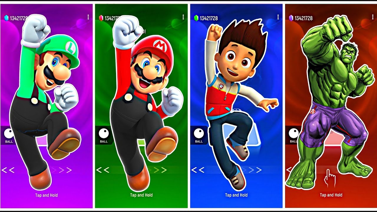 Luigi 🆚 Super Mario 🆚 Paw Patrol 🆚 Hulk🆚 Who Will Win? - YouTube