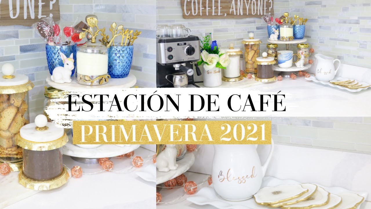 PRIMAVERA 2021/ESTACIÓN DE CAFÉ EN PRIMAVERA/DECORACIÓN 2021/COFFEE BAR ...