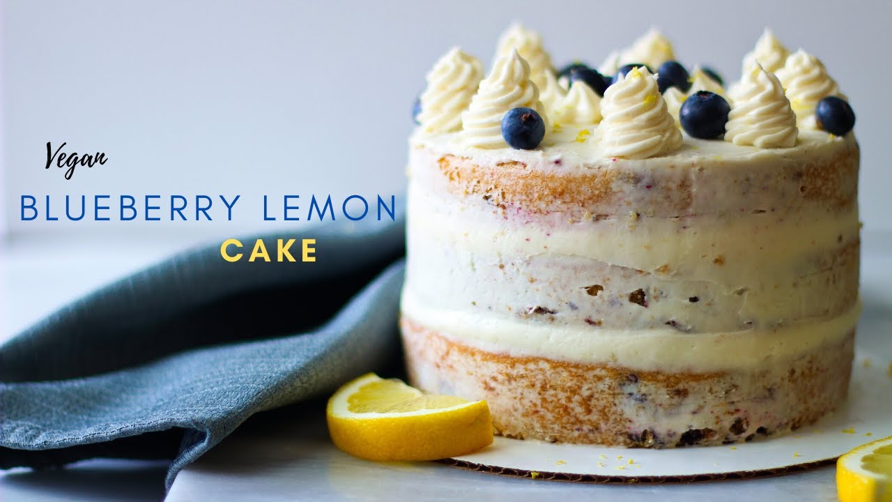 Blueberry Lemon Cake (VEGAN) - YouTube