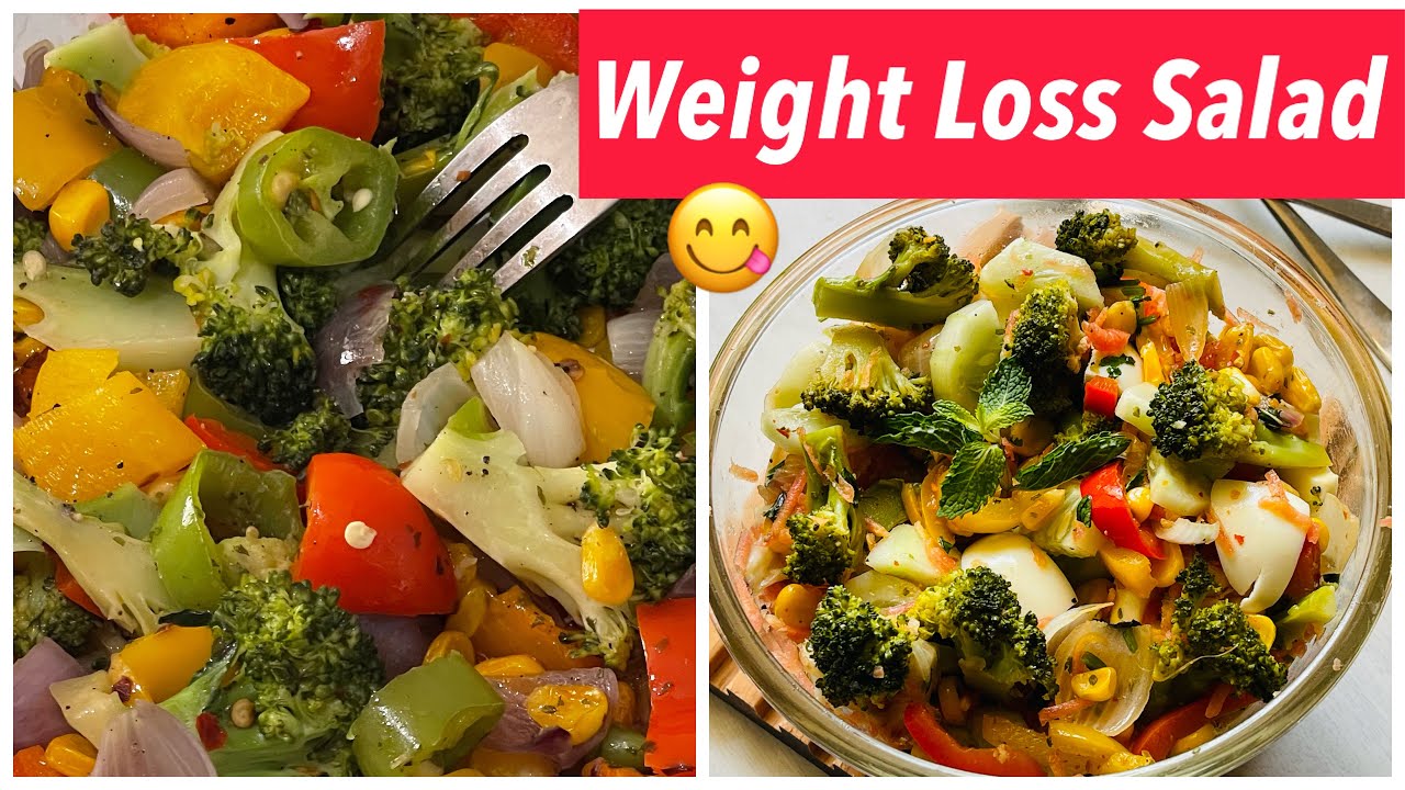 Weight Loss Salad Recipe | Broccoli Corn Salad | Weight Loss Salad for ...