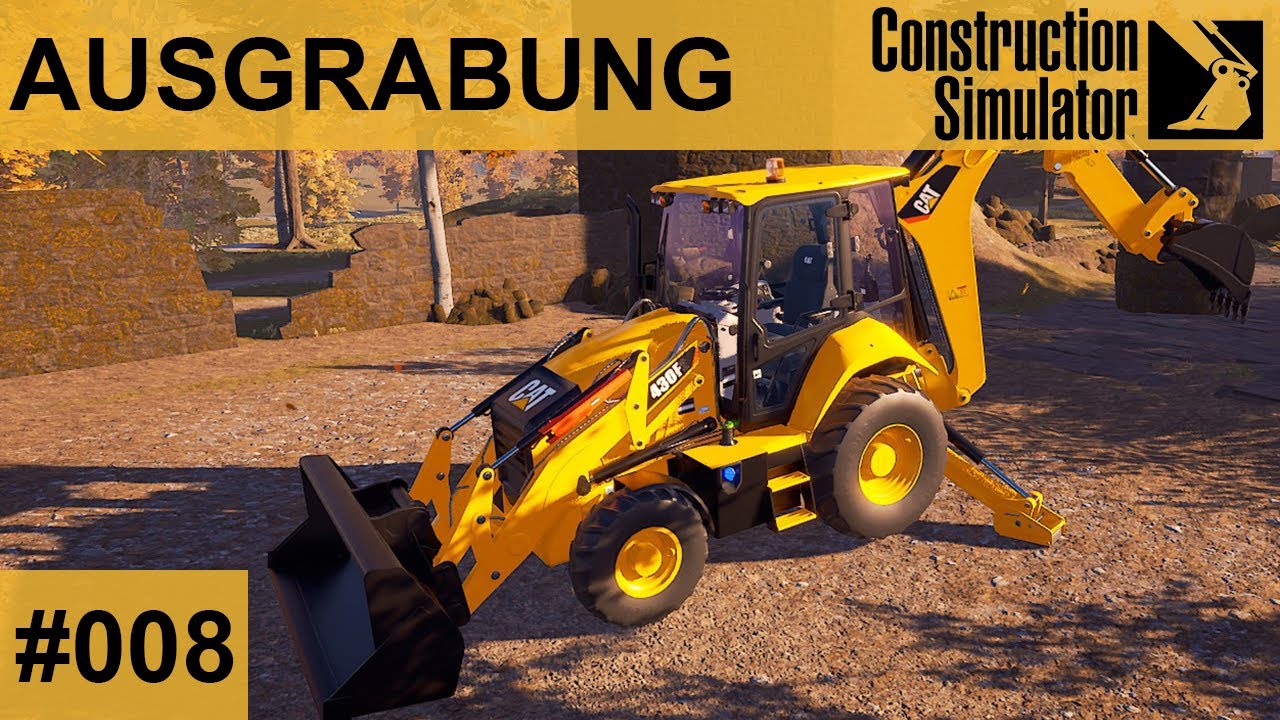 BAU SIMULATOR 22 🏗️ [#008] Wir Baggern an der Ausgrabungsstätte [LET'S ...