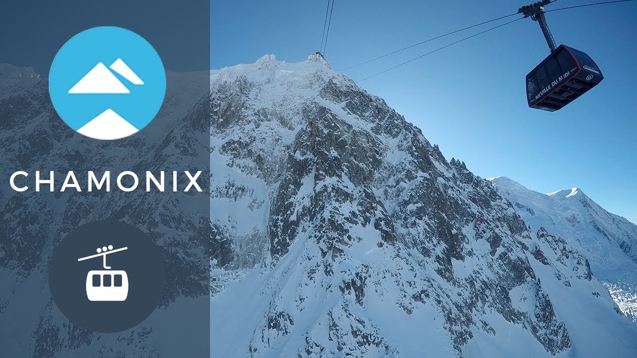 Aiguille du Midi cable car, Chamonix Mont Blanc | Piste View - YouTube
