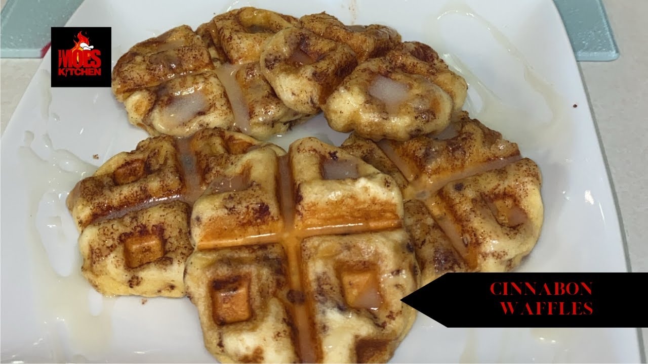 Cinnabon Waffles 🔥 | How To Make Cinnabon Waffles? | Cooking Tutorial | MOES KITCHEN - YouTube