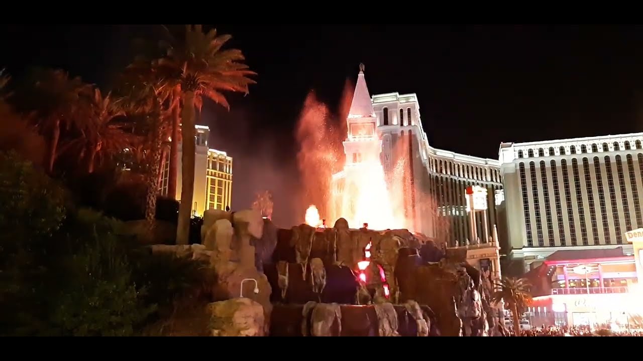 Volcano Show | The Mirage | Las Vegas | Raw Footage | February 2023 ...