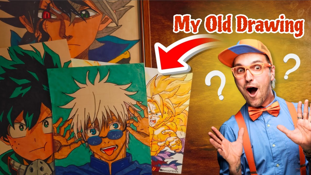 My Old Anime Drawing For One Year... ️ @ManishRawatArt - YouTube