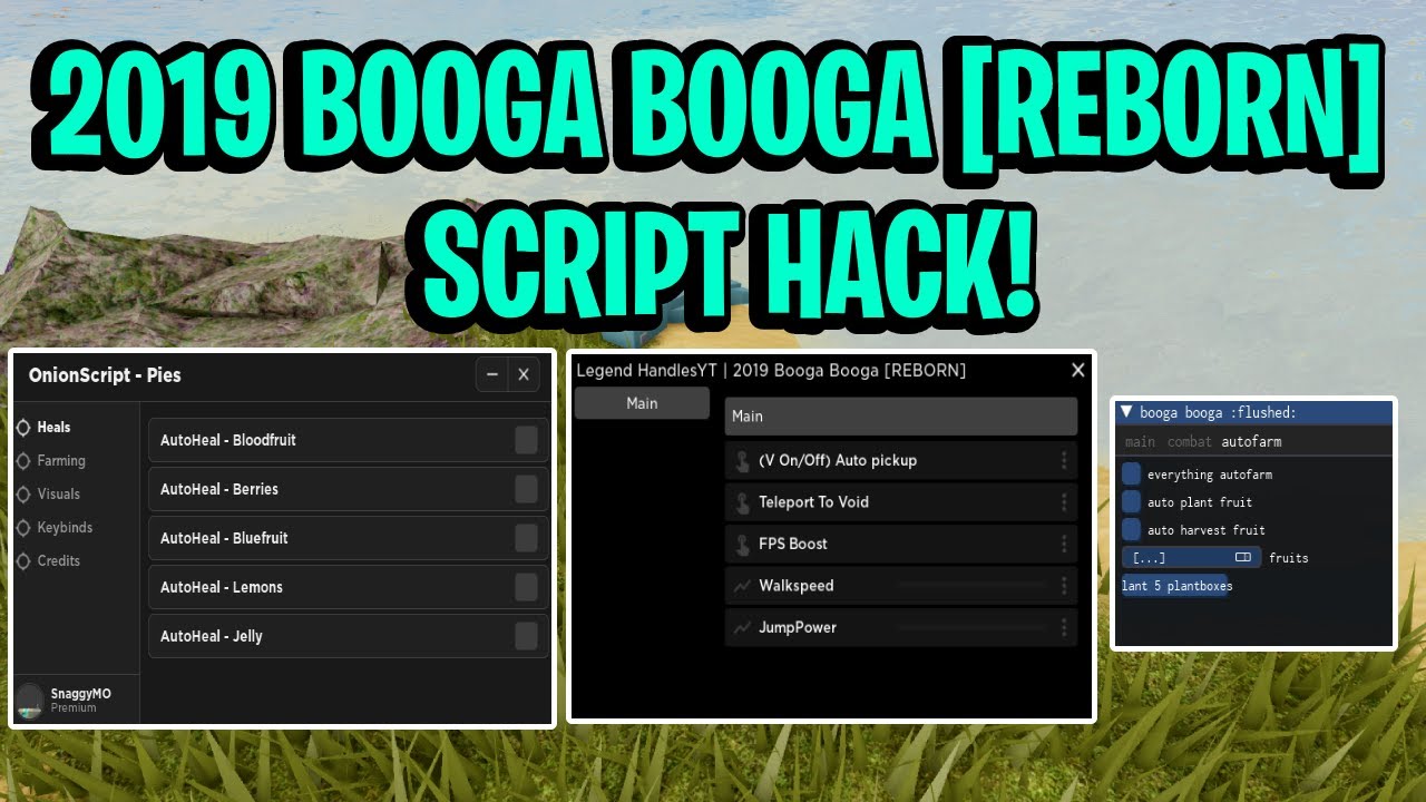 2019 Booga Booga [REBORN] Script GUI / Hack (AUTOFARM, SPEED, AUTO ...
