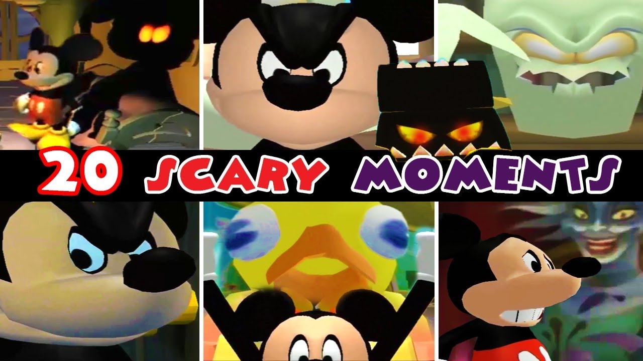 Magical Mirror Starring Mickey Mouse All Scary / Creepy Moments - YouTube