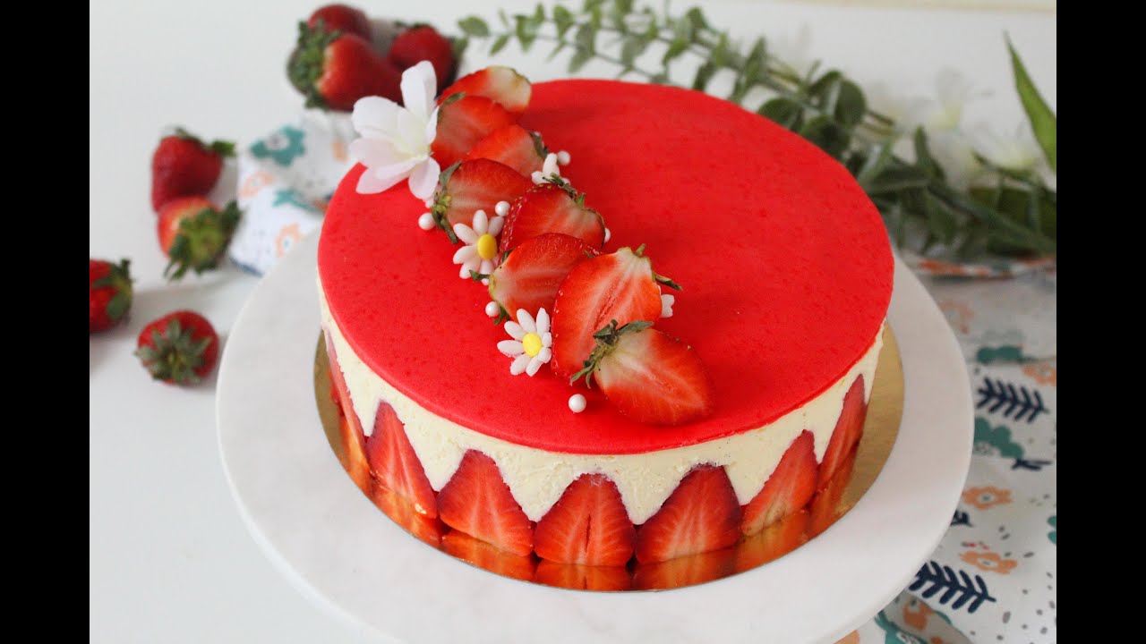 Fraisier facile - YouTube