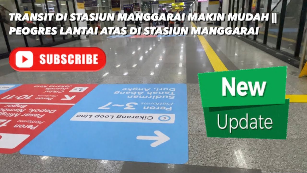 TRANSIT DI STASIUN MANGGARAI MAKIN MUDAH || PROGRES LANTAI ATAS STASIUN ...