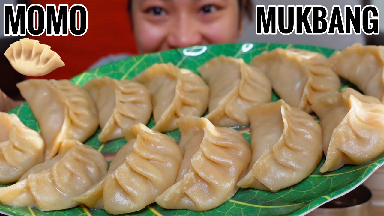 Juicy Chicken Momo Mukbang, Nepali Mukbang - YouTube