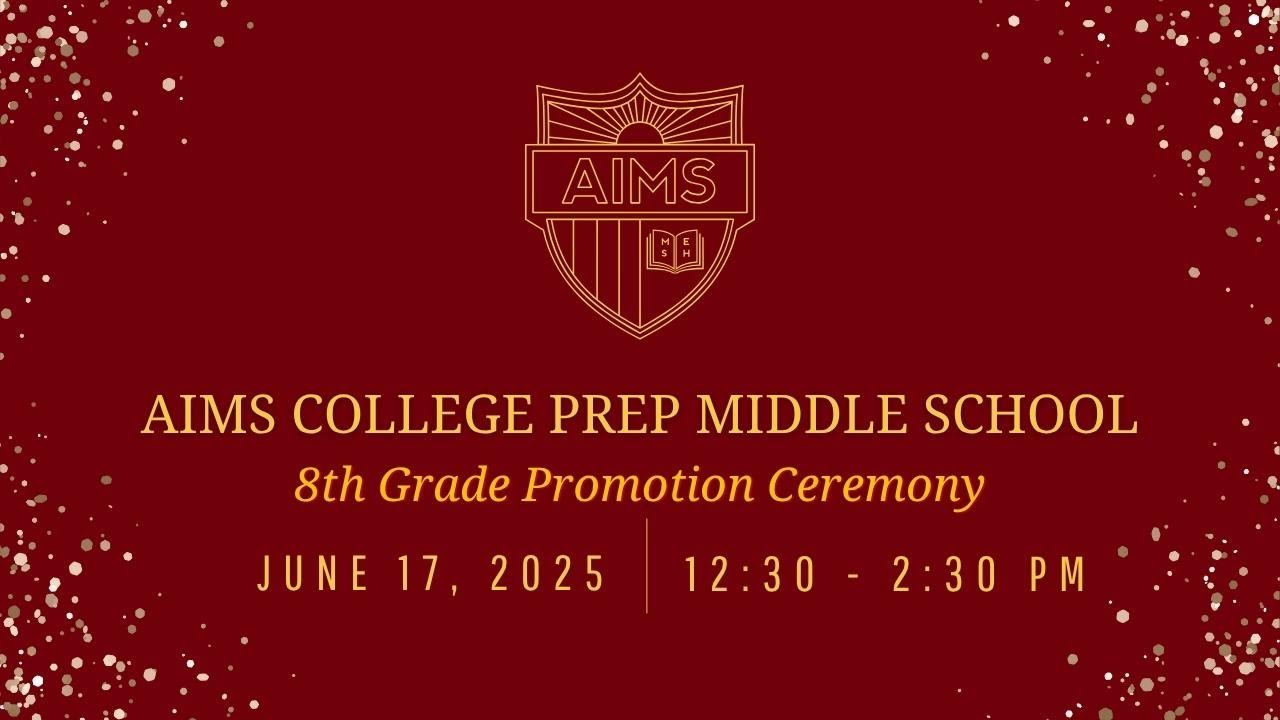 2025 AIMS Middle School - 8th Grade Promotion - YouTube