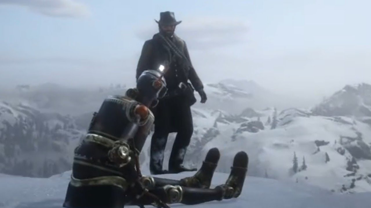 Red Dead Redemption 2 I Found The Inventors Robot Son - YouTube