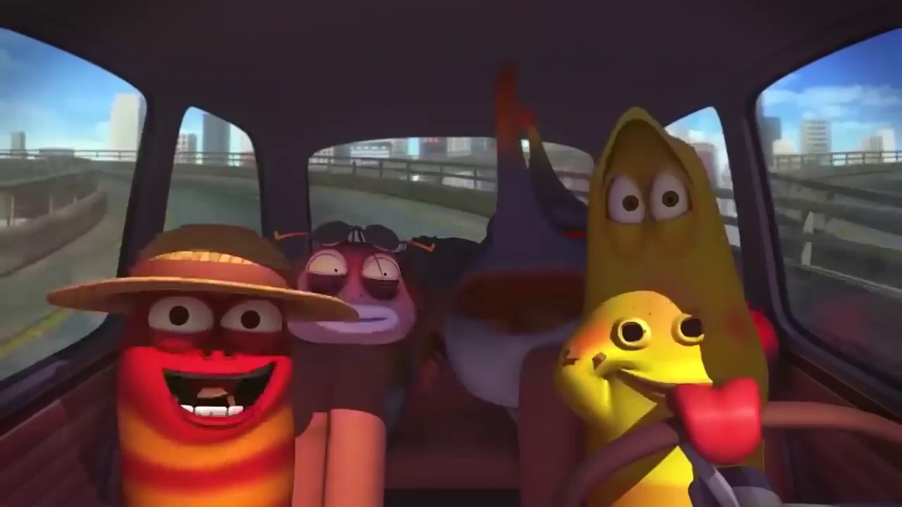 LARVA driving car - Best funny cartoon video - YouTube