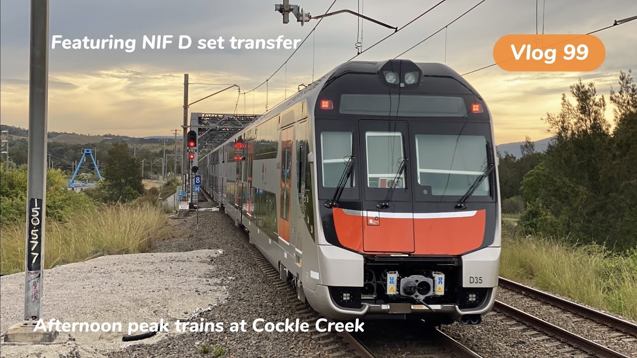 TNTV Vlog 99: Afternoon peak trains at Cockle Creek - featuring NIF D ...