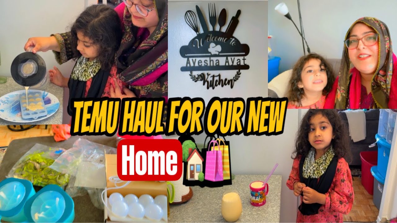 Temu Haul for Our New Home 🏡🛍️ | Temu Haul in Canada | Single mom life ...