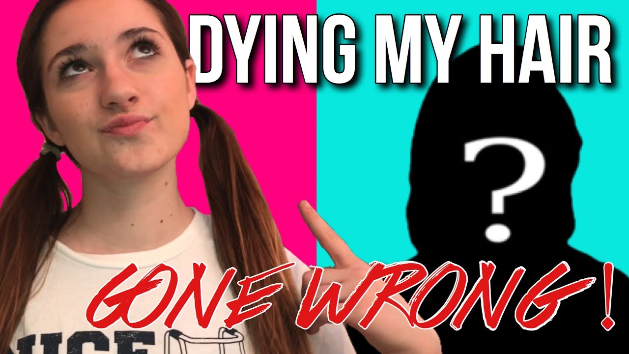 DYING MY HAIR ... GONE WRONG!! Hair fail!!!! Hair disaster!! - YouTube