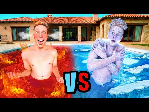 Desafío Piscina CALIENTE vs FRÍA !
