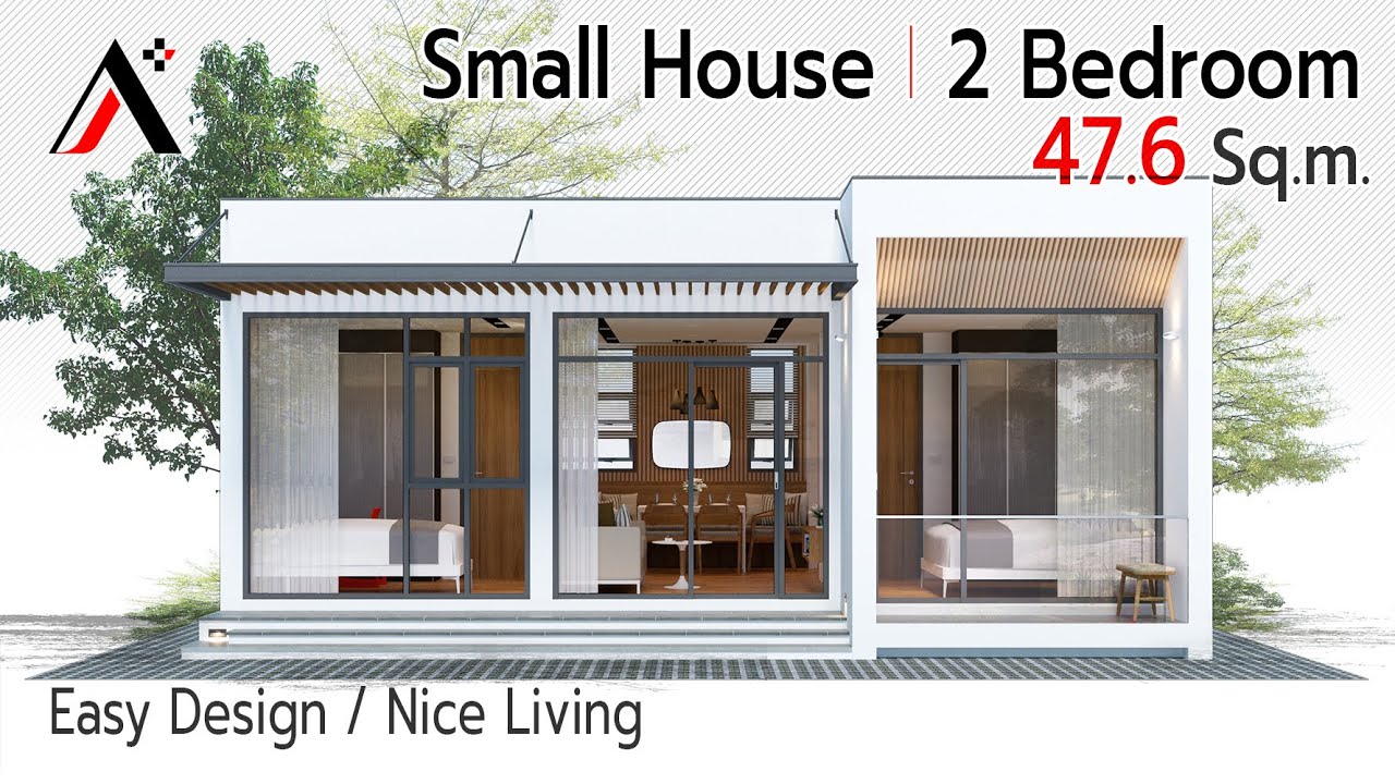 Small House 2 Bedroom | 47.60 Sq.m. | Simply Design - YouTube