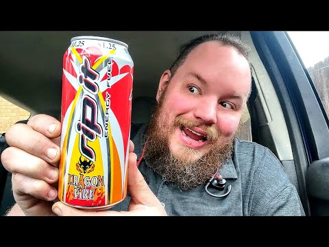 Brandon's Sampler Platter: Rip It, DRAGON FIRE Energy Drink - YouTube