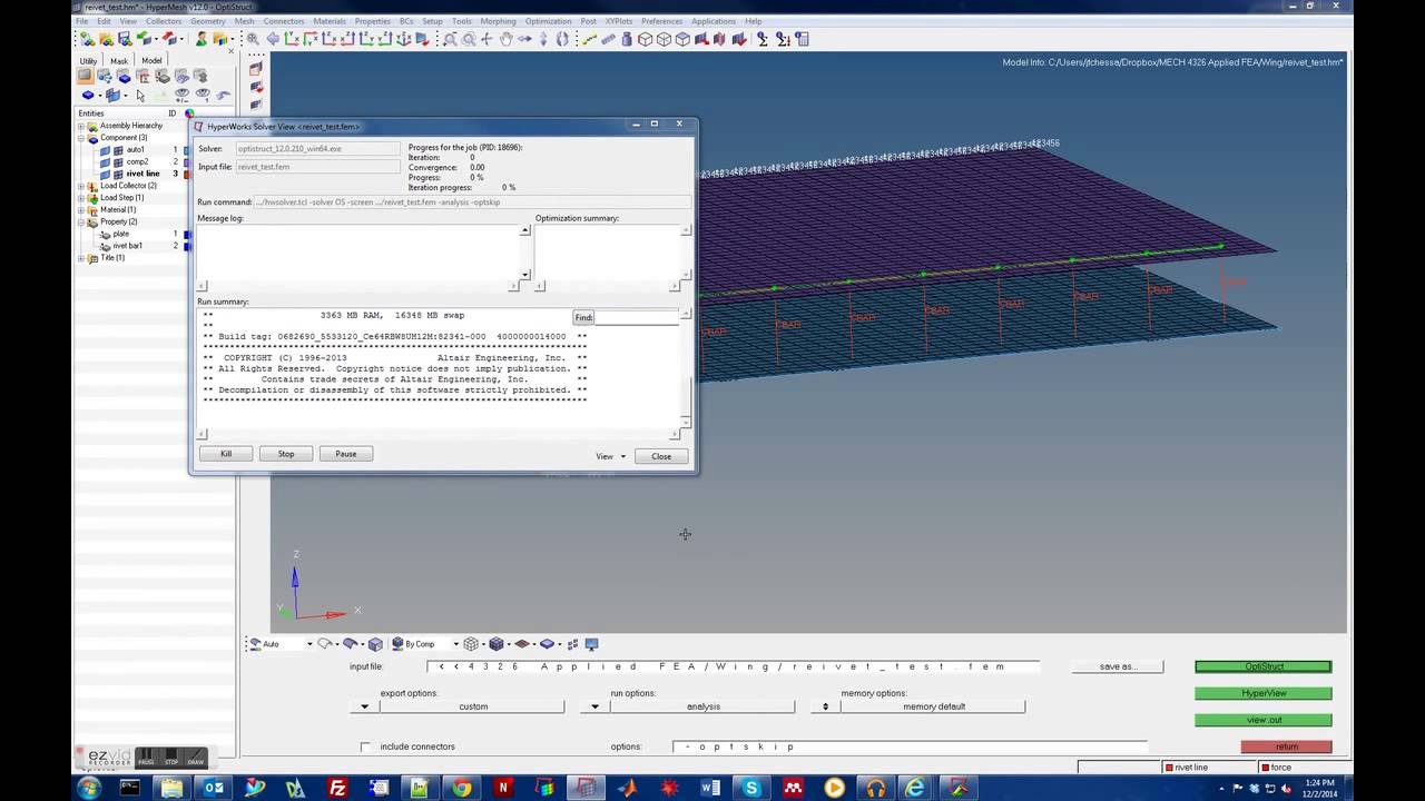 Wing FEA Model, Part 4c - YouTube