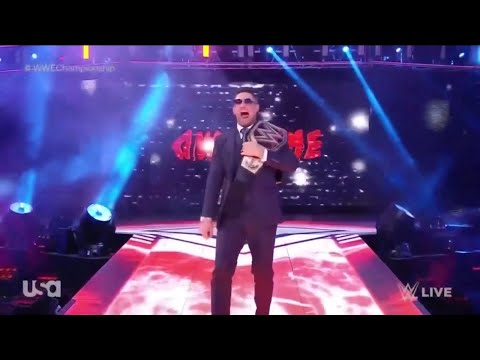 The Miz 1st Entrance As New WWE Champion: Raw, February 22, 2021 (1080p)